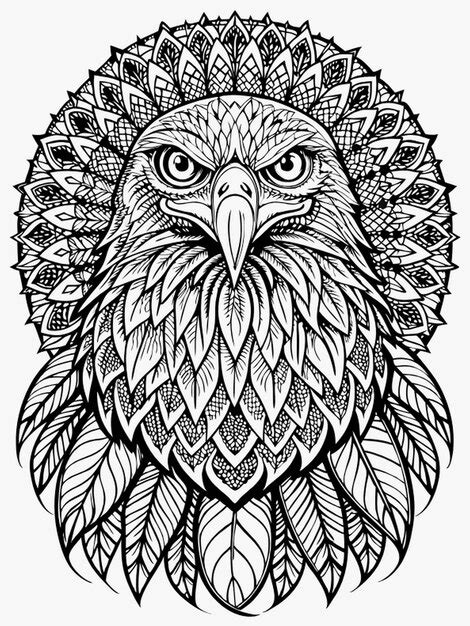 Eagle Mandala Coloring Pages Images Free Download On Freepik