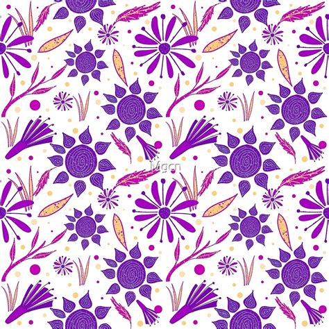 Funky Flower And Dots By Mgcn Redbubble