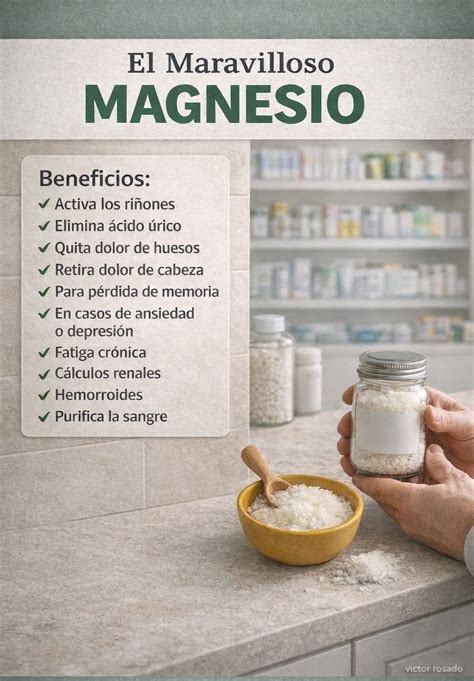Instituto Agua De Magnesio Cloruro De Magnesio Cómo Prepararla En