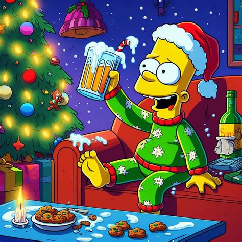 Bart Simpson Drunk On Christmas Eve 2 By Jesse220 On Deviantart