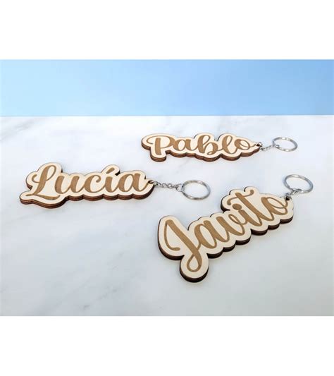 Llavero En Madera De 5mm Personalizado