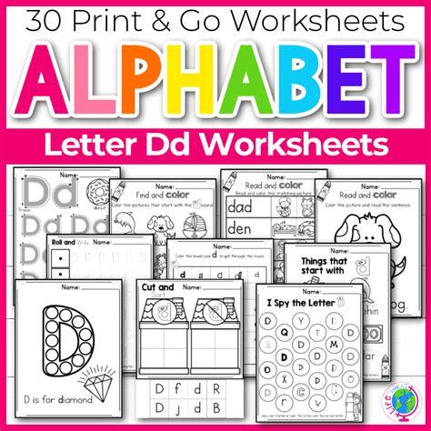 D Letter Alphabet