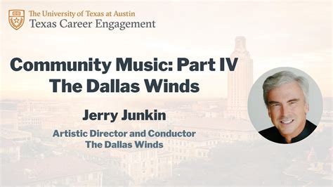 Community Music Part Iv The Dallas Winds With Jerry Junkin Youtube