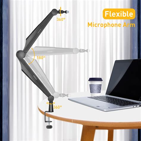 Flexible Armored Microphone Arm With 360° Rotation Joint Arm Primecables®