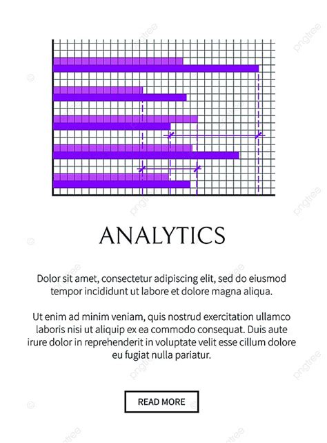 Analytics Web Page With Text Sample And Information Poster Template