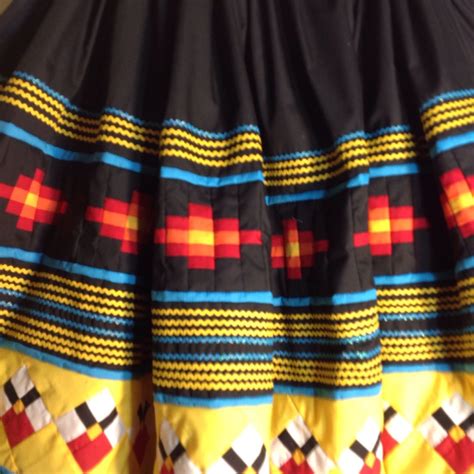 Seminole Patchwork Skirt Detail Seminole Patchwork Native American Dress Patchwork Skirt