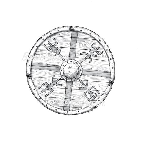 Harald Finehair Viking Shield Digital Download Etsy Viking