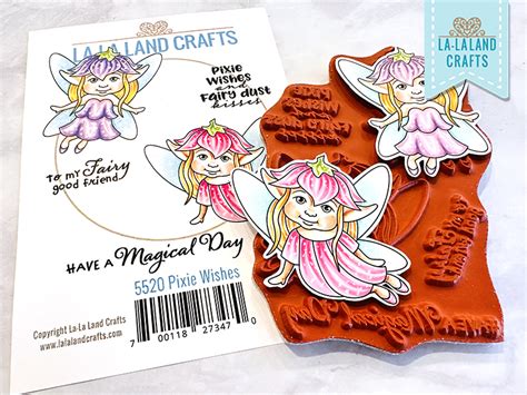 Pixie Wishes Rubber Stamp 5520