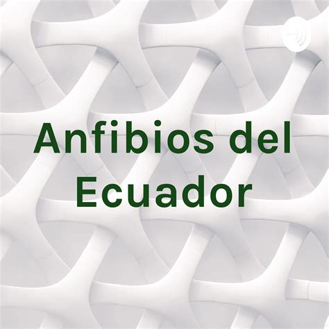 Anfibios Del Ecuador Podcast Podchaser
