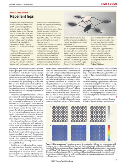 Pdf Surface Chemistry Repellent Legs Dokumentips