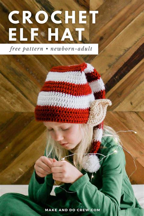 Free Crochet Elf Hat Pattern With Cutest Ears 🧶 Make And Do Crew