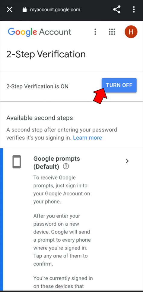 How To Turn Enabledisable Two Factor Authentication 2fa For Gmail
