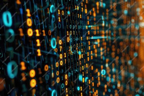 digital transformation concept binary code programming digital