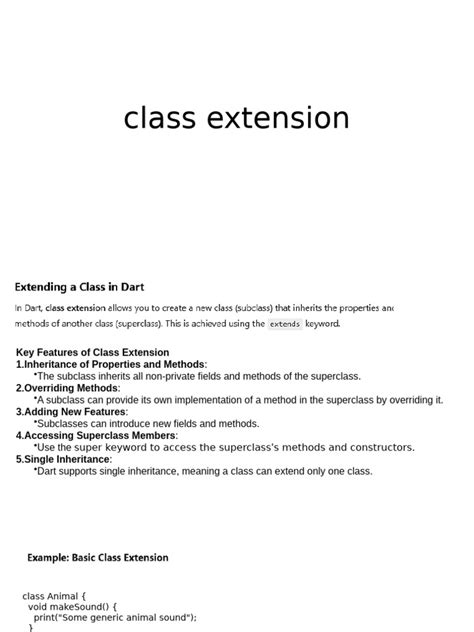 Class Extension Pdf