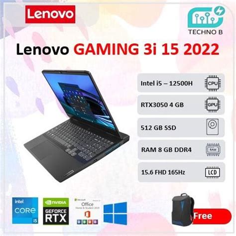Jual Lenovo Ideapad Gaming 3i 2022 Intel RAM16GB 512GB Win11 15 6 165Hz Bac Shopee Indonesia