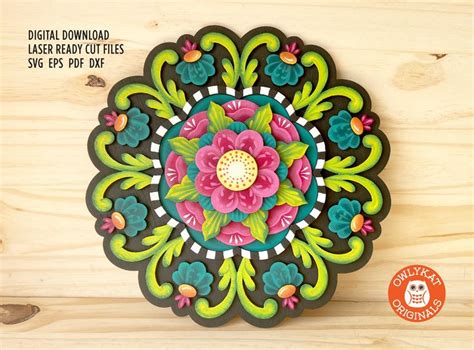 Layered Rosemal Svg Rosemal Plate Wood Rosemal Sign Modern Rosemal Svg