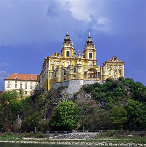 Abbey In Melk Austria Editorial Stock Image Image Of Tree 352042974