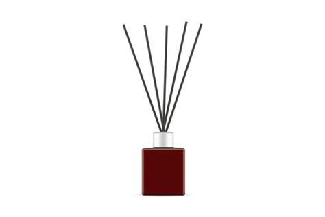 Small Amber Diffuser Bottle With Aroma Sticks