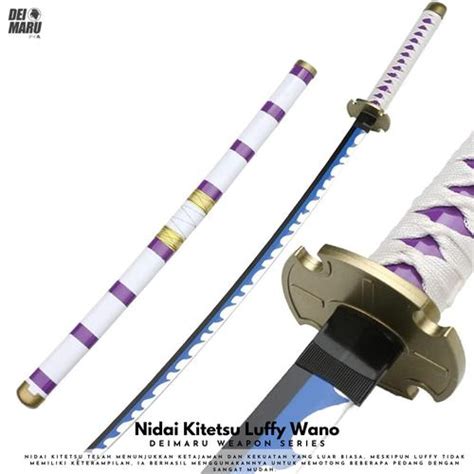 Jual Replika Pedang Nidai Kitetsu Luffy Wano One Piece Pedang Kayu Kab Bekasi Toko