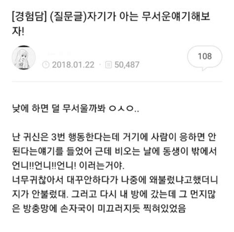 열린괴담회 언니 언니 언니 Daum 카페