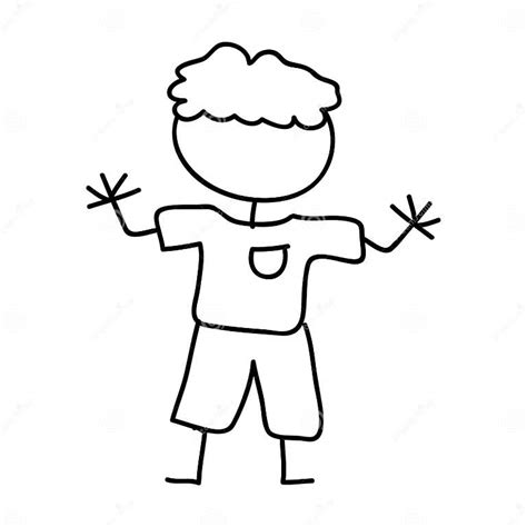 Icono Lindo Del Dibujo Del Muchacho Ilustración Del Vector Ilustración De Oferta Agradable