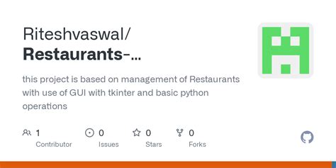 Github Riteshvaswalrestaurants Management This Project Is Based On Management Of Restaurants