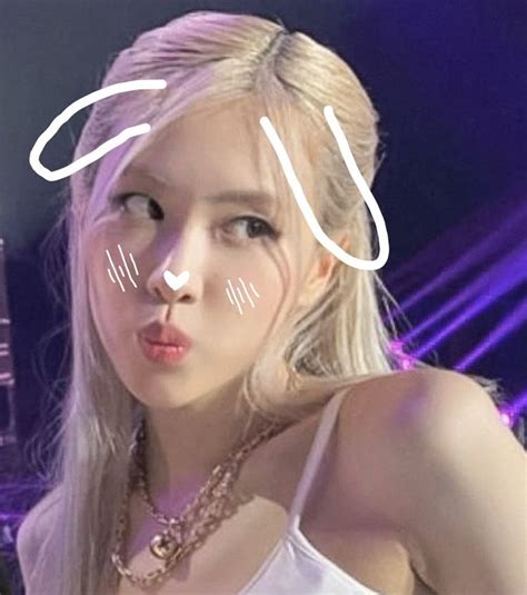 Rosie Edit By Me ꒰⁠🍢꒱ Rosé Cute Rosé Blackpink Cute Cute Rose