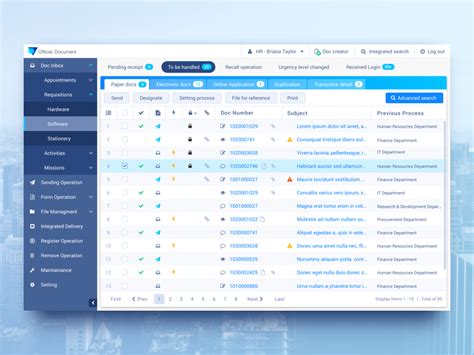 Ui Kit Office Document Online Approval System Ui Kit Software Ui