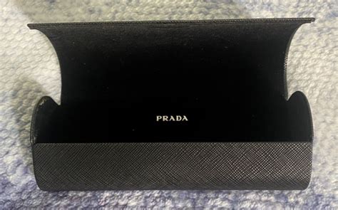 Prada Optical Case Eyeglass Black Hard Box Magnetic Original And