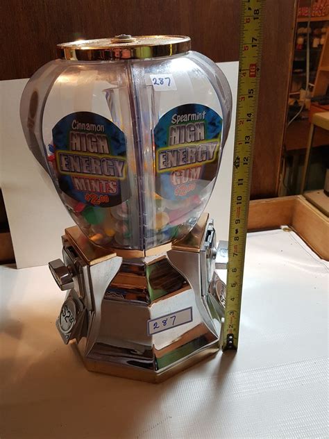 Large Gumball Machine Dual With Contents