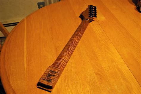 Warmoth Neck Flame Roasted 5a Flame Maple Reverb