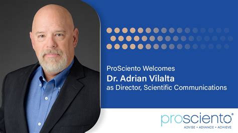Please Join Us In Welcoming Adrian Vilalta Phd As Director Scientific Communications Dr