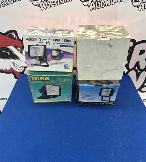 Four Assorted Halogen Security Lights Badgers Auctions