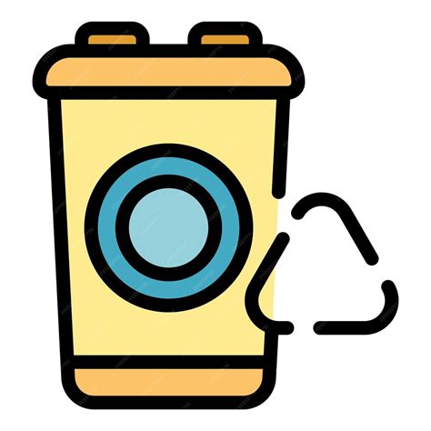 Premium Vector Eco Plastic Glass Icon Outline Eco Plastic Glass Vector Icon Color Flat Isolated