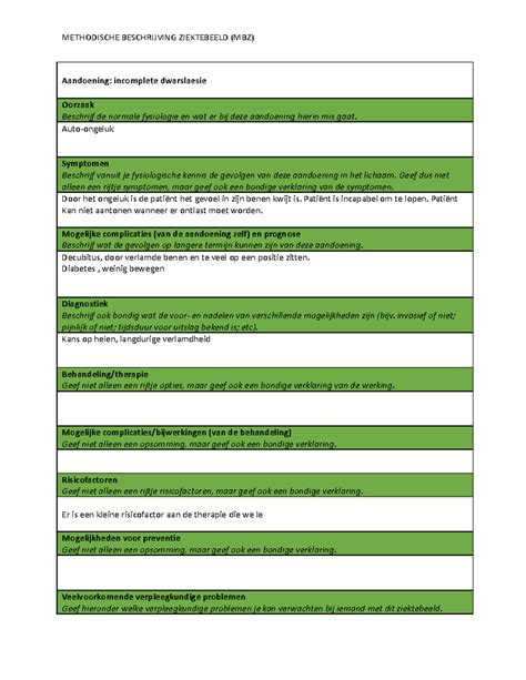 2324 M Mb Format Mbz Ingevulde Voorbeeld Van Een Mbz Methodische