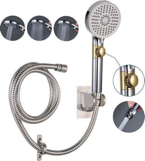 Goolifee Rv Shower Head With Hose And On Off Switch 5 Mode