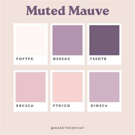 Muted Mauve Color Palette Soft Blush And Dusty Lavender For Chic Brands