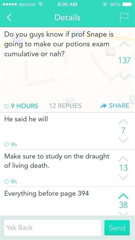 17 Hilarious Times Yikyak Showed Us College Is Just Like Hogwarts