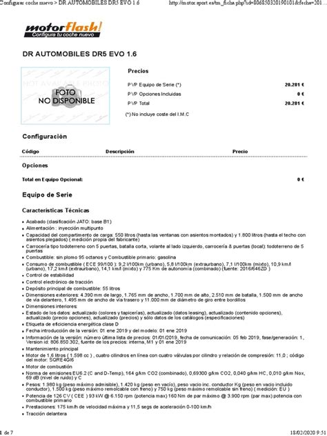 Catalogo Dr Evo5 Glp Autogas Pdf Bienes Manufacturados Vehículo De Motor