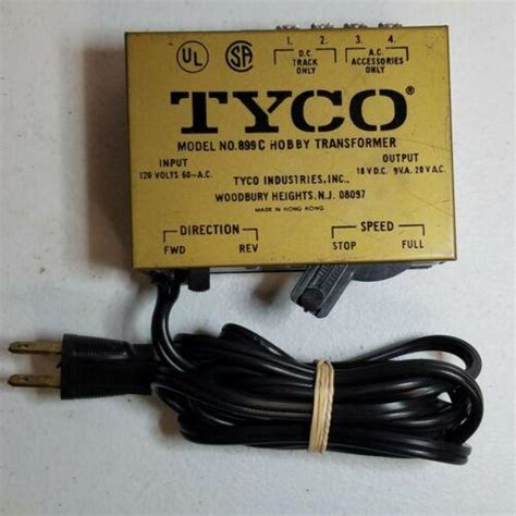 Vintage Tyco Hobby Transformer Model 899c Rail Road Train Track 120v