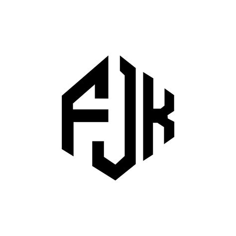 Fjk Letter Logo Design With Polygon Shape Fjk Polygon And Cube Shape Logo Design Fjk Hexagon