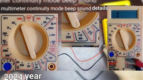 Multimeter Continuity Mode Beep Sound Details Youtube