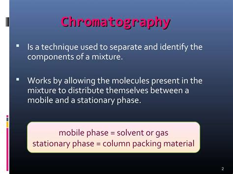 Chm260 Separations Methods Ppt