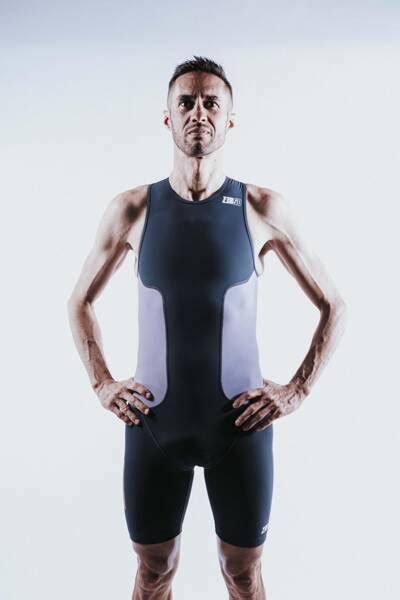 Zerod Strój Triathlonowy Męski Racer Trisuit Cinder Grey Sklep Tri Centre