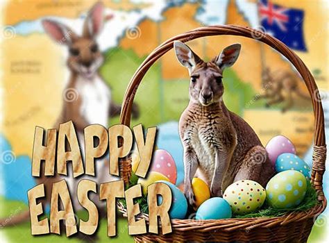 A Representation Of Australian Easter There Is The Easter Kangaroo