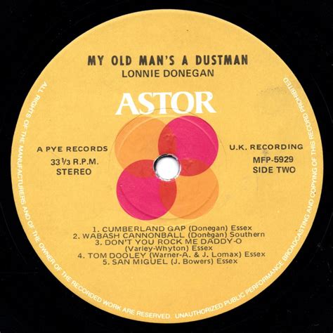 Lonnie Donegan My Old Mans A Dustman