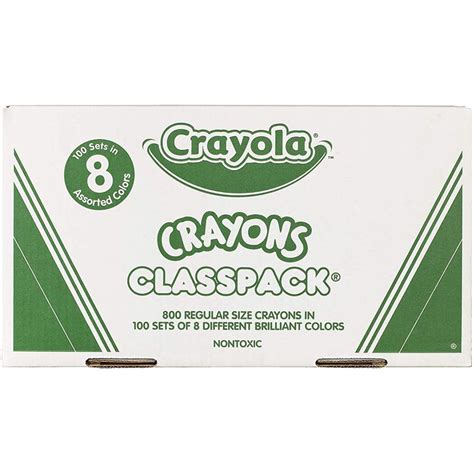Crayola Classpack Regular Size Crayons 800ct No528008 Vip