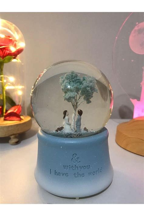 Cute Cat Snow Globe Music Box Products Snowy Snow Vicedeal