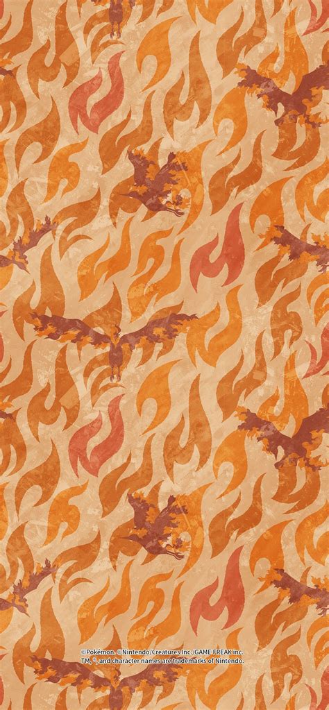 Pokemon Fire Pattern Wallpaper