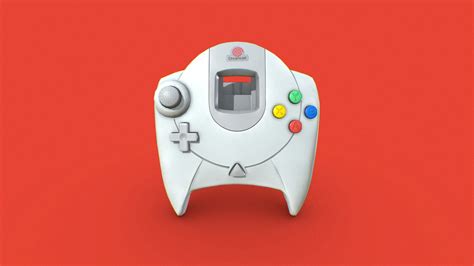 Sega Dreamcast Controller Highly Optimized Buy Royalty Free 3d Model